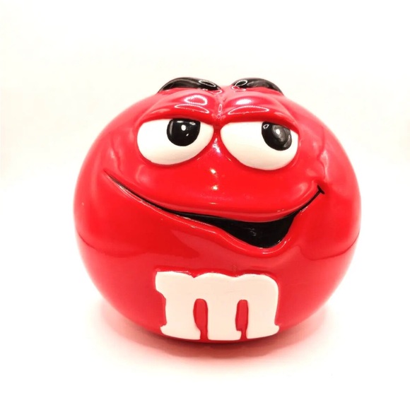 M&M'S | Kitchen | Vintage 20 Mm Red Cookie Jar Ceramic | Poshmark